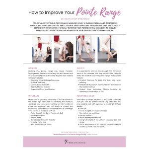 How To Improve Pointe Range Safely (The Foot Series) – The Ballet Blog